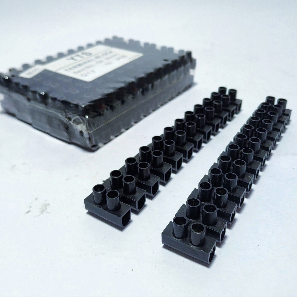 Jual Terminal Block Blok Krustin 10mm 10A Ampere Hitam Sambungan Kabel ...