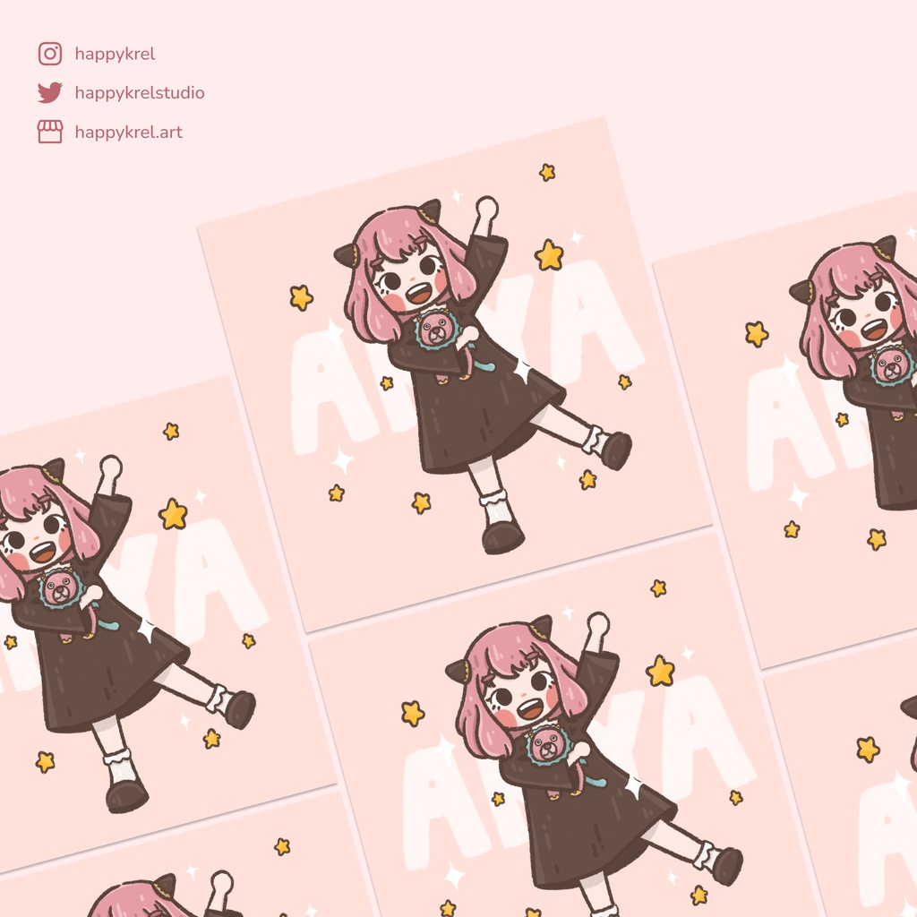 Jual Anya - Art Prints | SPY x Family Anime Print / Postcard ...