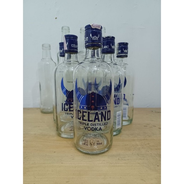 Jual botol 500ml Iceland kosong botol kaca | Shopee Indonesia