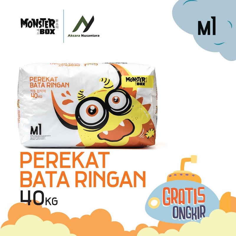 Jual Semen Mortar Perekat Bata Ringan Monster Box M1 | Shopee Indonesia