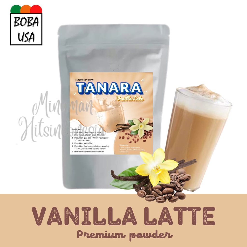Jual Bubuk Vanilla Latte 1kg Premium/Bubuk Minuman Kekinian Rasa Coffee Latte Vanilla-Tanara ...