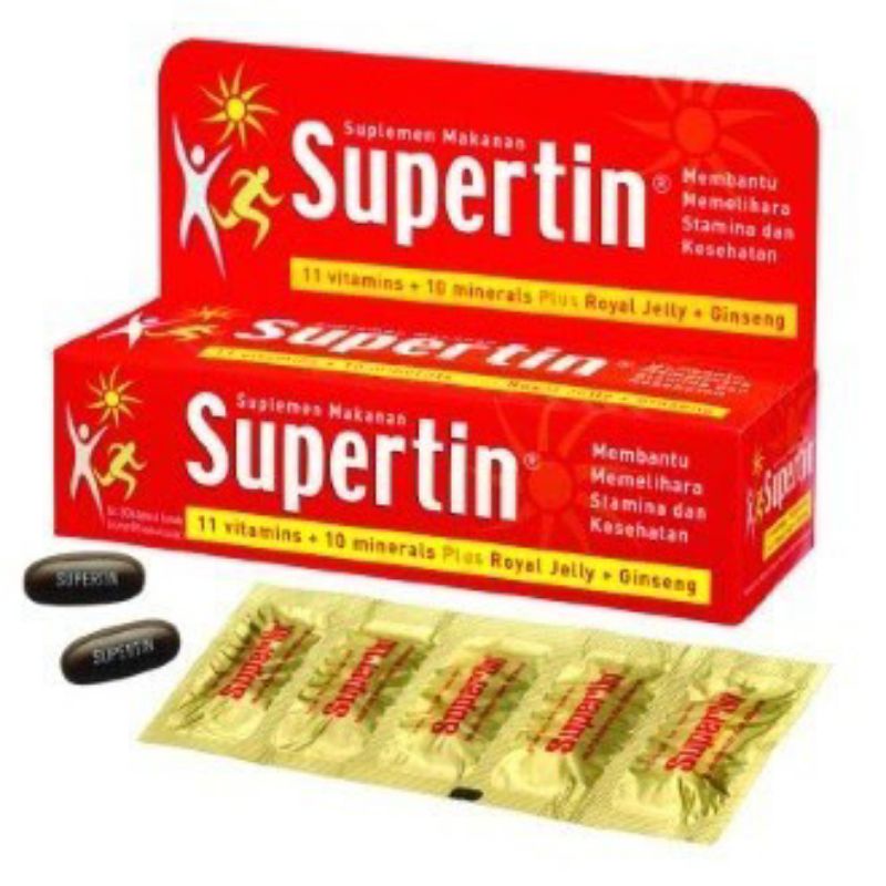 Jual SUPERTIN suplemen kesehatan 30 kapsul | multivitamin kesehatan ...