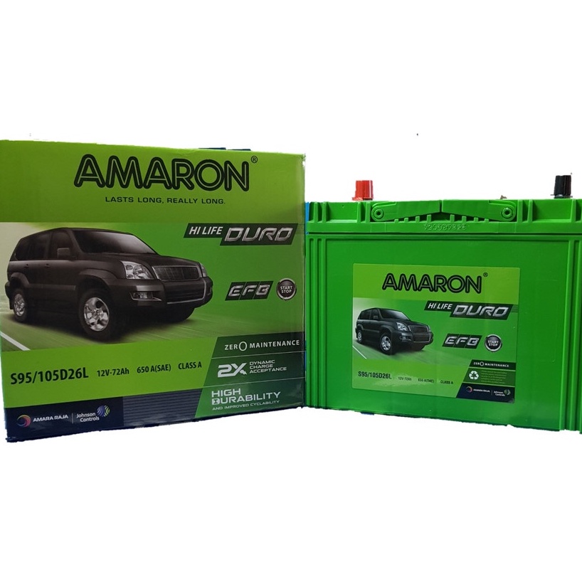 Jual Aki Amaron HiLife Duro S95 Innova Pajero Diesel Alphard New Serena Escape Sedona Bensin ...