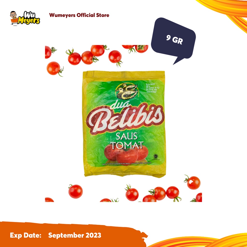Jual Saus Tomat Cap Dua Belibis Sachet 9 gr / Saos Tomat Dua Belibis ...