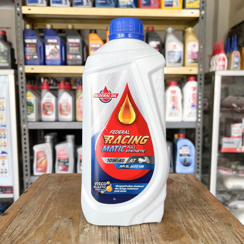 Jual Oli Mesin Motor Federal Matic Racing (SAE 10W-40) (1L) | Shopee Indonesia