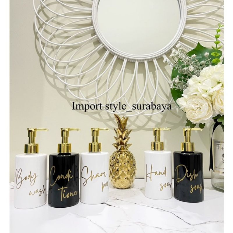 Jual BOTOL HITAM PUTIH 250ml EXCLUSIVE DIAMOND GOLDNEW LUXURY ...
