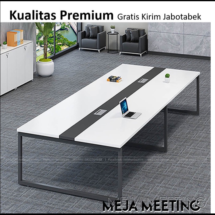 Jual Meja Rapat Meeting Kaki Besi Ukuran Menyesuaikan Kualitas No 1 ...