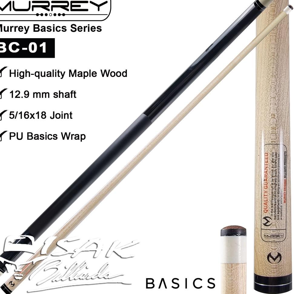 Jual Modern.. Murrey Basics BC-01 Cue - Black Maple Pool Cues Stick ...