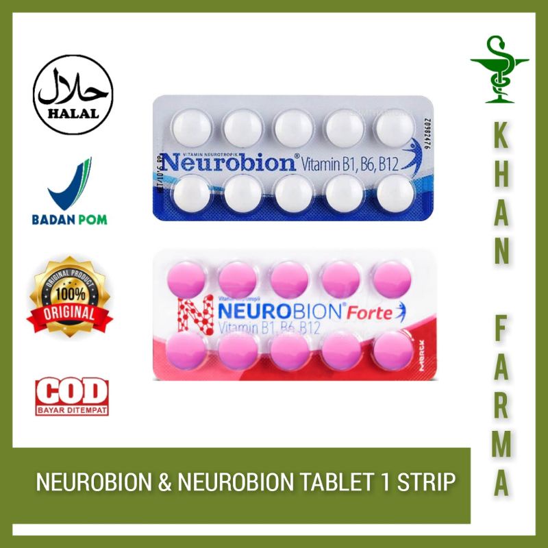 Jual NEUROBION & NEUROBION FORTE TABLET 1 STRIP UNTUK KEBAS DAN ...
