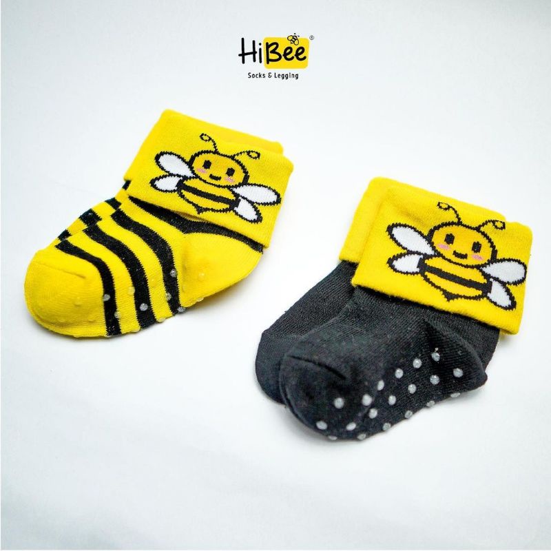 Jual HiBee - Kaos Kaki Bayi Lebah Lucu 3D, Lipat, Bordir, Renda ...