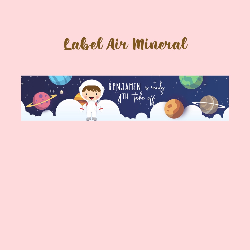 Jual Label Air Mineral Botol 330 ml 600 ml Custom Desain Murah | Shopee ...