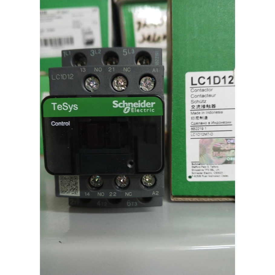 Jual Schneider CONTACTOR LC1D12 F7 / LC1D12F7 110V AC ORI BERGARANSI ...