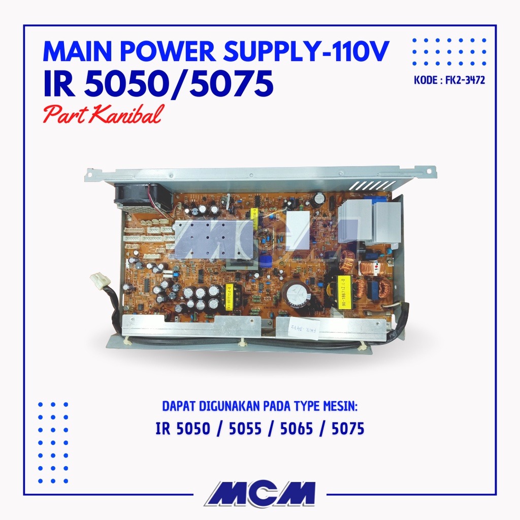 Jual MAIN POWER SUPPLY 110V MESIN FOTOCOPY CANON IR 5050 5075 -PART ...