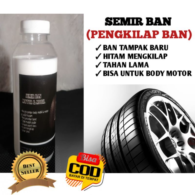 Jual semir ban motor mobil semir body kasar motor mobil isi 250ml ...