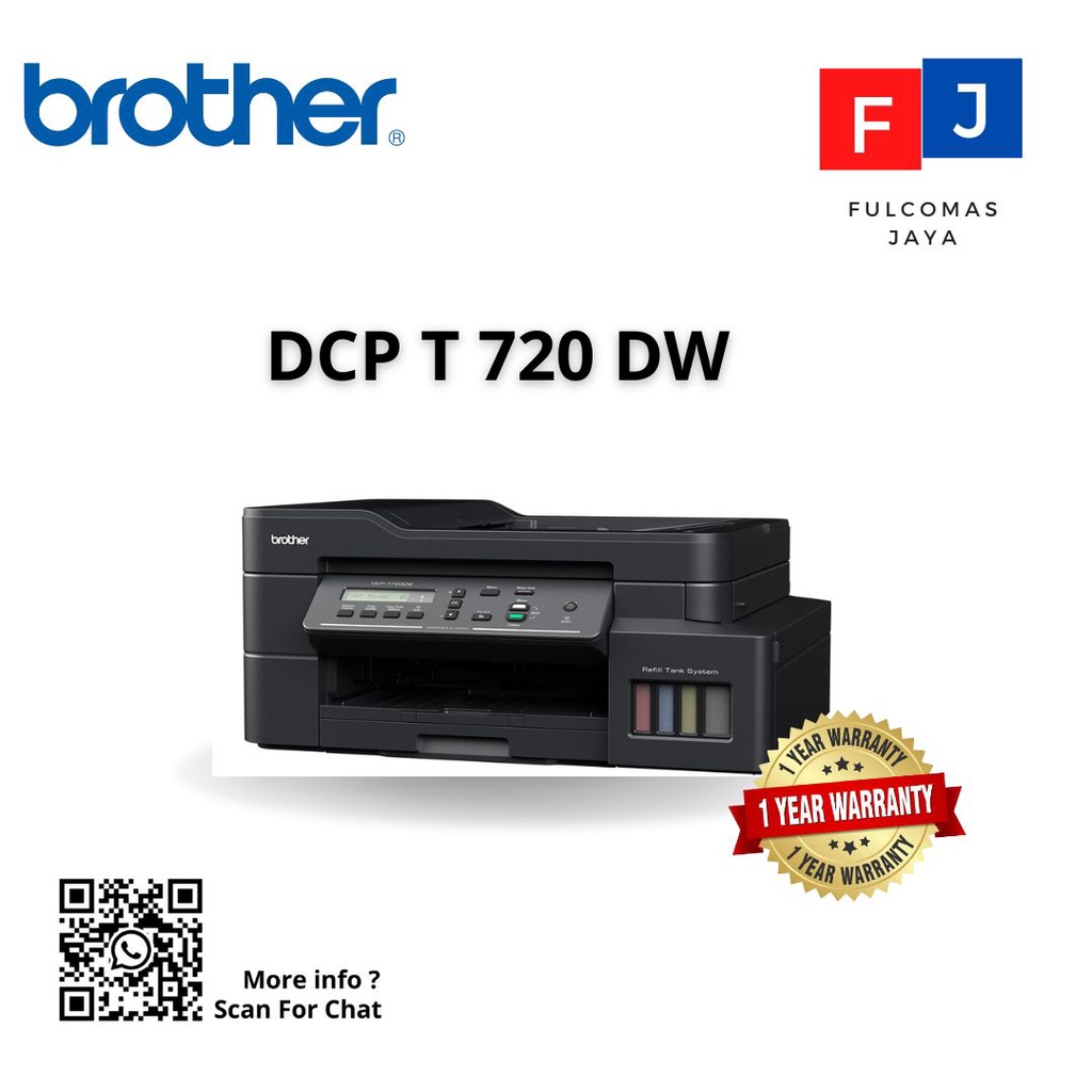 Jual Printer Brother DCP-T720DW T720 DW T-720 DW All in One Wifi Duplex GARANSI RESMI | Shopee ...