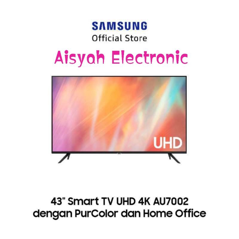 Jual SMART TV SAMSUNG 43 INCH UHD 4K 43AU7002 | Shopee Indonesia
