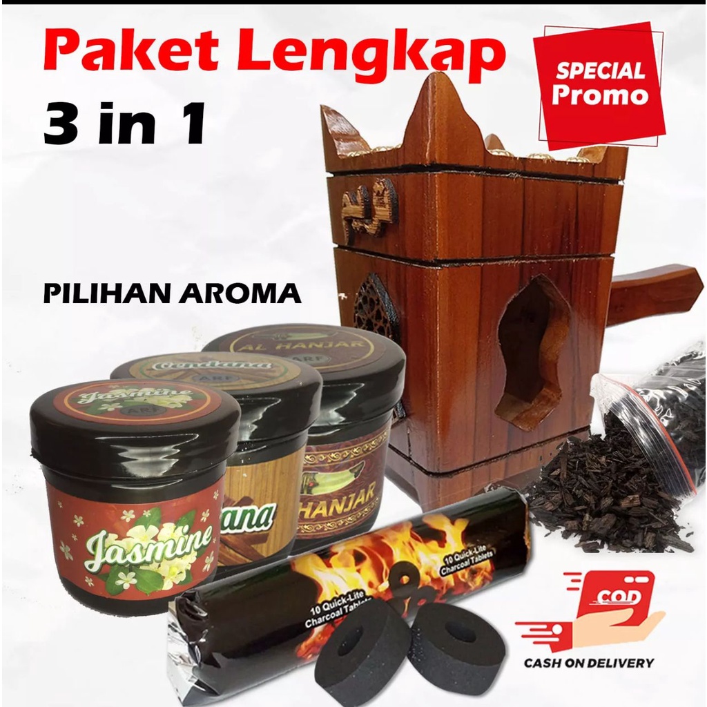 Jual Paket Sultan Bukhur ARF Jasmine / Al Khanjar / Cendana Mabkharah ...