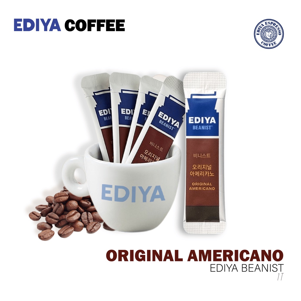 Jual EDIYA BEANIST Coffee Instan Original Americano 1 pcs - Kopi ...