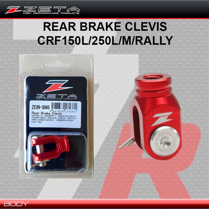 Honda Rear Brake Clevis AS3 REAR BRAKE CLEVIS BLACK | HONDA CR 125 250 ...