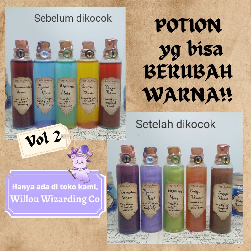 Jual Harry Potter Potion Magic Potion Color Changing Ver 2 Polyjuice ...
