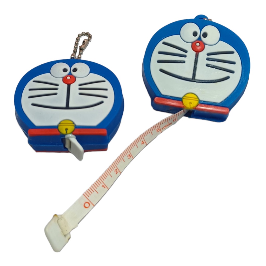 Jual Meteran Gulung Mini Otomatis 1 Meter Doraemon / Gantungan Kunci ...