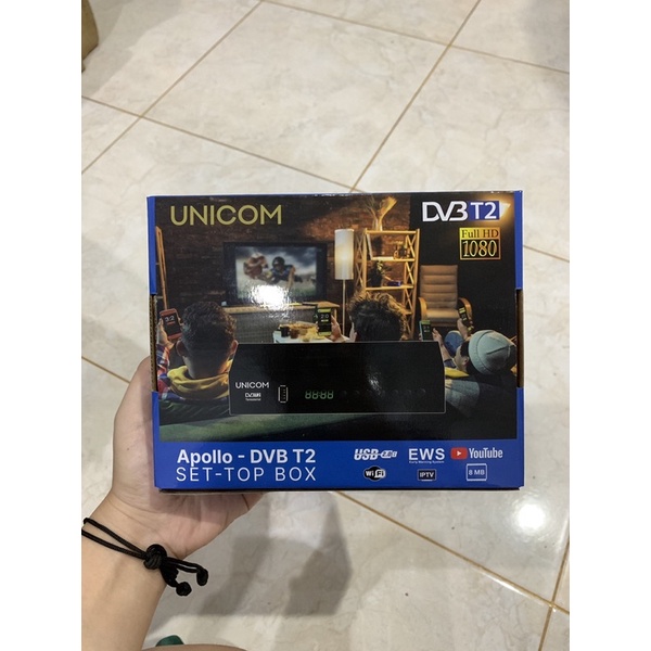 Jual STB Set Top Box UNICOM Apollo DVB T2 4MB & 8MB (setara STB Set Top ...