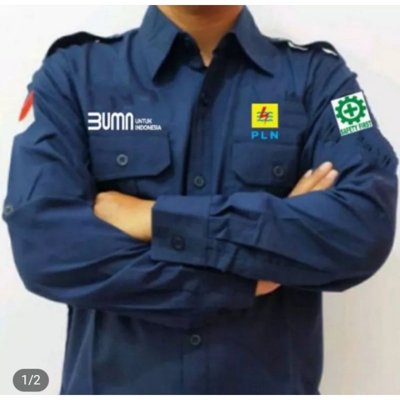 Jual BIG SIZE BAJU PLN BUMN KEMEJA PLN BUMN SERAGAM PLN BUMN PLN ...