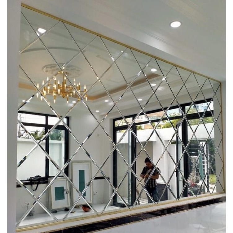 Jual Kaca Cermin Rectangular Minimalis 24CM X 24CM Tebal 3MM Termurah ...