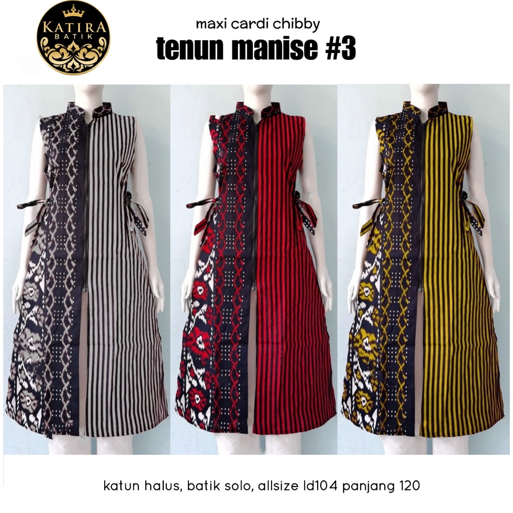 Jual BATIK OUTER MAXI CARDI CHIBBY TENUN MANISE #3 OUTER BATIK CANTIK ...