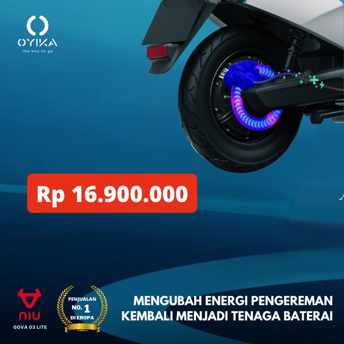 Jual Motor Listrik Niu Gova 03 Electric Motorcycle (Putih) [Populer] | Shopee Indonesia