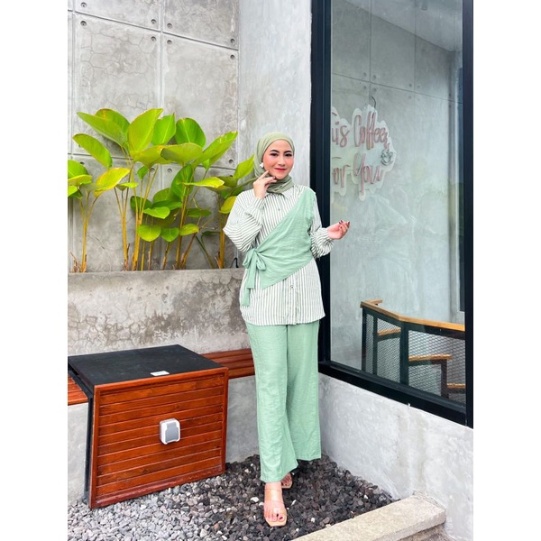 Jual ONE SET VEST//BAHAN RAYON VOSCOSE MIX POLO LINEN PREMIUM//LD 120 ...