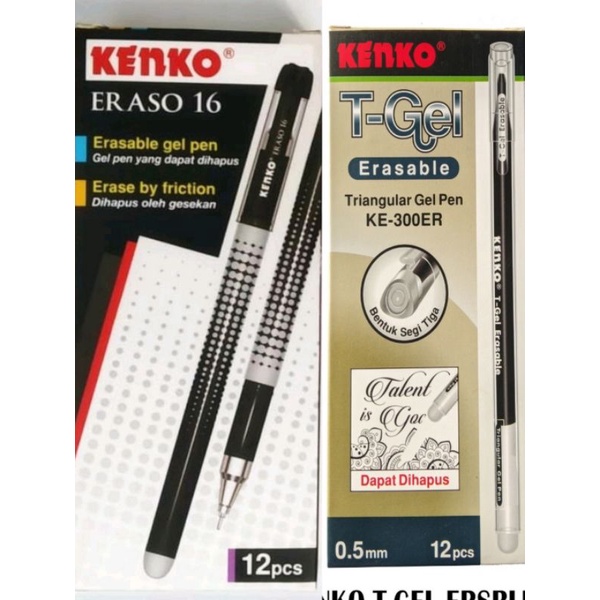 Jual PULPEN KENKO BISA DI HAPUS/12PCS/1 Pack/1 lusin pulpen kenko Eraso 16/Erasable gel pen ...
