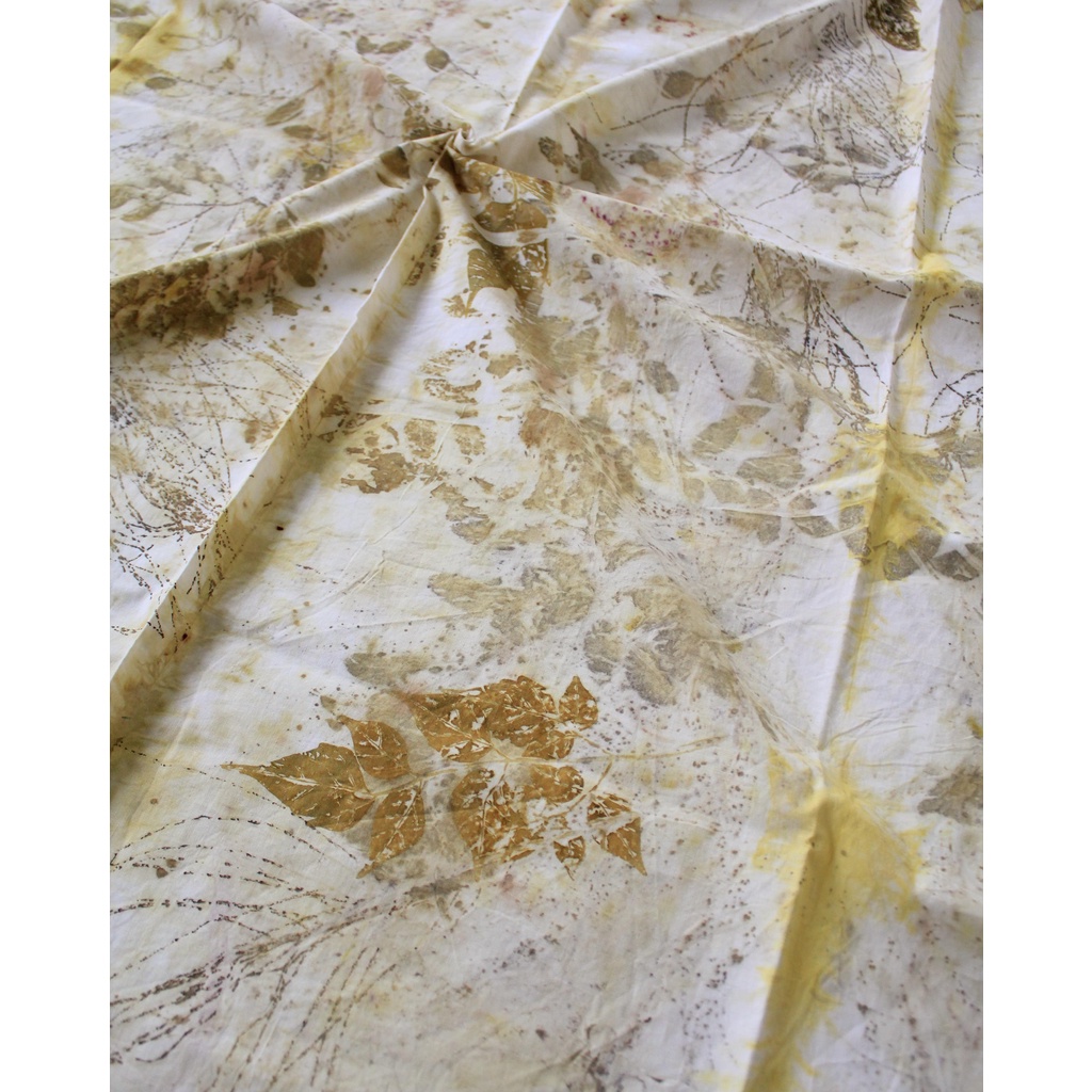 Jual Kain Ecoprint / Ecoprint Kain Katun / Daun di Ecoprint / Kain ...