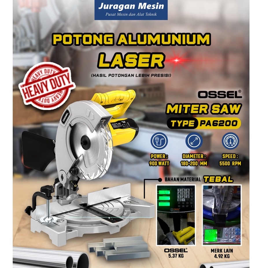 Jual BEST SELLER!! Mesin Potong Aluminium Gergaji Aluminium Mitter Saw ...