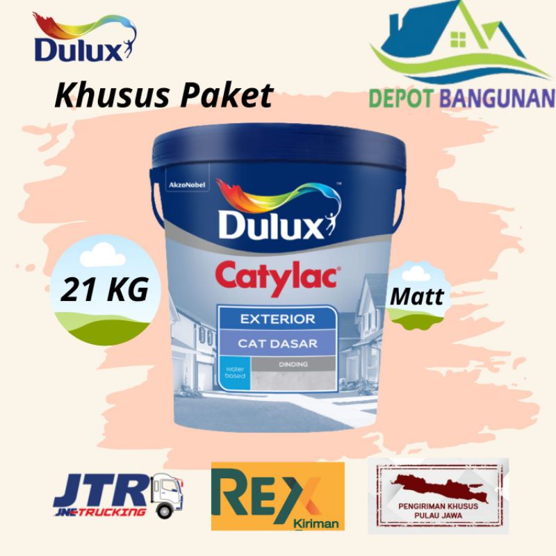 Jual Cat Dasar Alkali Tembok Cat Dasar Dulux Catylac Exterior 21 KG ...
