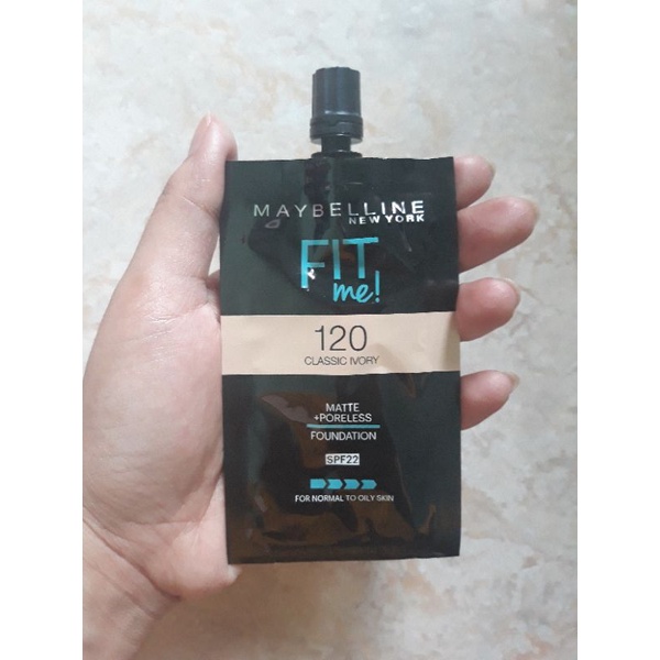 Jual maybelline fit me foundation classic ivory 120 sachet | Shopee ...