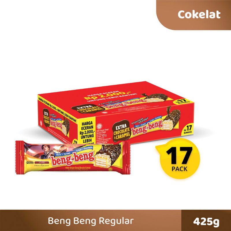 Jual beng beng extra coklat 1 box beng beng 1 dus beng beng 1 pack ...
