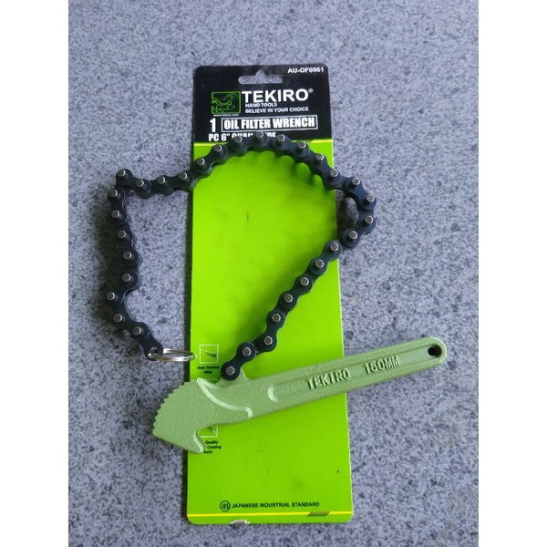 Jual Tekiro kunci buka pasang filter oli model rantai 6" - kunci filter ...