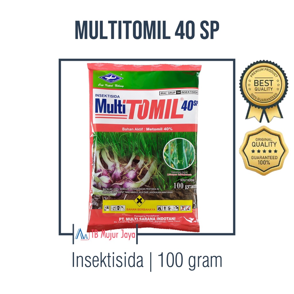 Jual MULTITOMIL 40 SP Insektisida Metomil 100 gram Pengendali Ulat ...