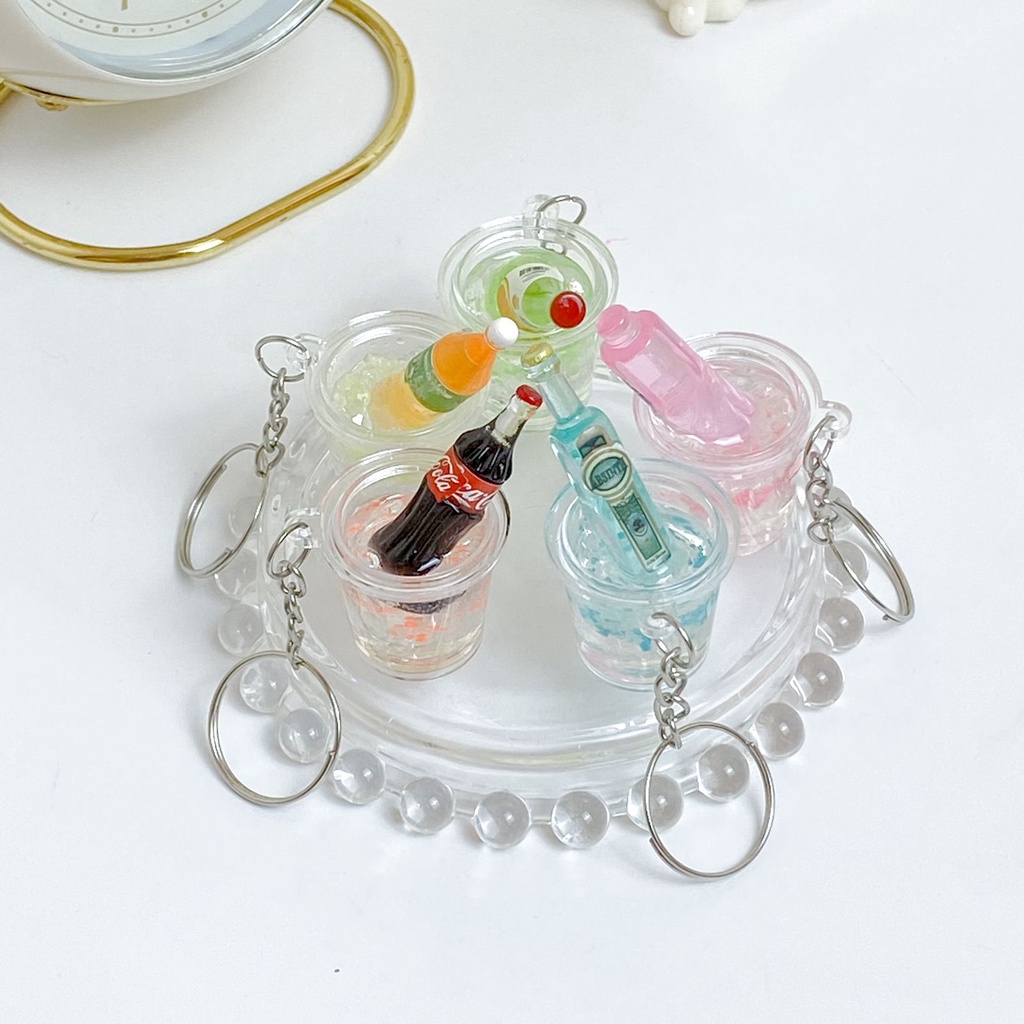 Jual GANTUNGAN KUNCI RESIN BOTOL SOFT DRINK / GANCI MINIATUR MINUMAN ...
