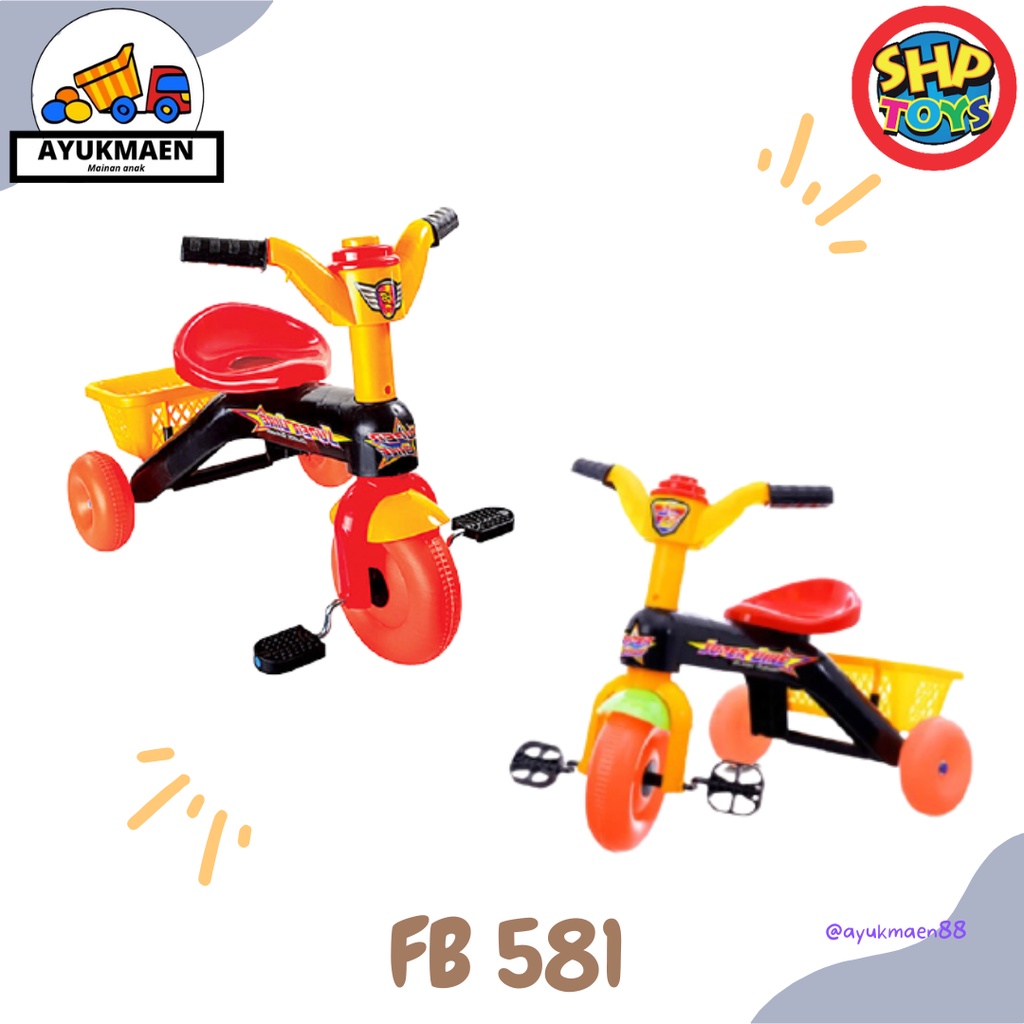 Jual Maenan Anak Sepeda Roda Tiga Keren FB 581 SHP TOYS - Mainan Anak ...
