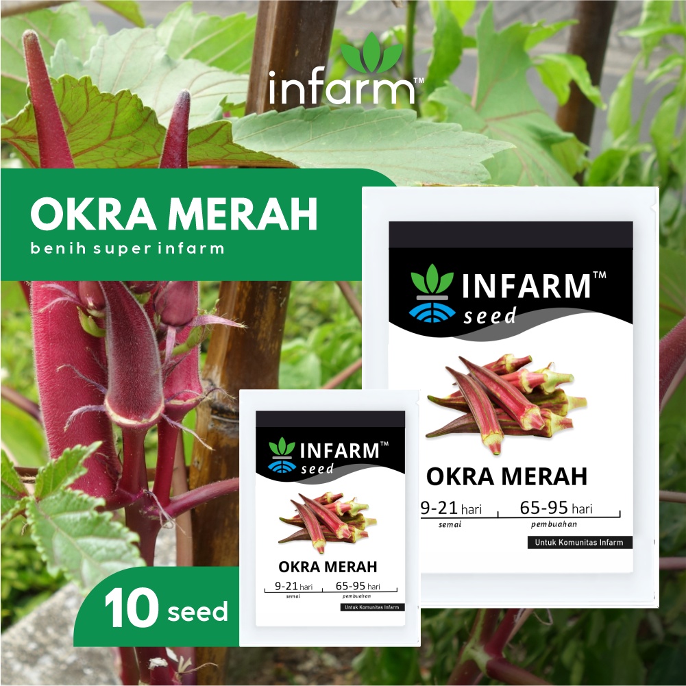 Jual INFARM - Benih Bibit Biji Super Okra Merah | Shopee Indonesia