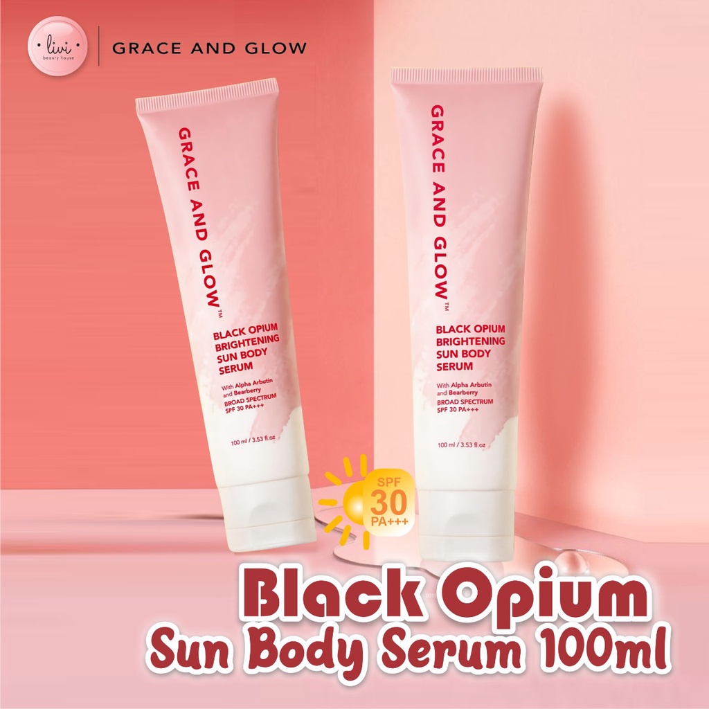 Jual Grace And Glow Black Opium Brightening Sun Body Serum 100ml ...