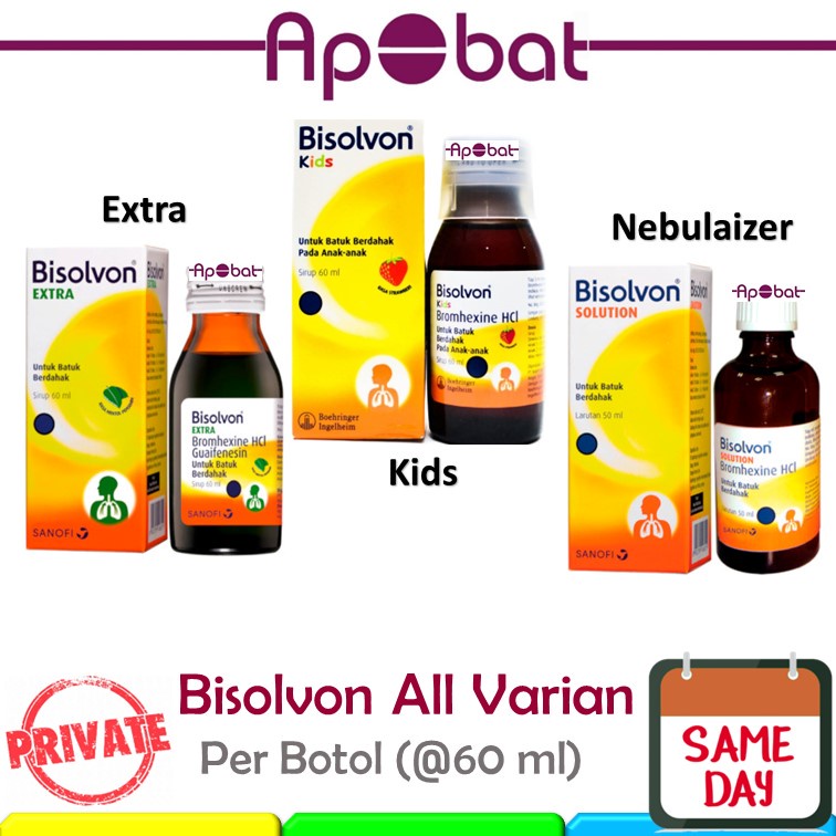 Jual - ApObat - Bisolvon Extra / Solution / Kids Obat Batuk Berdahak ...