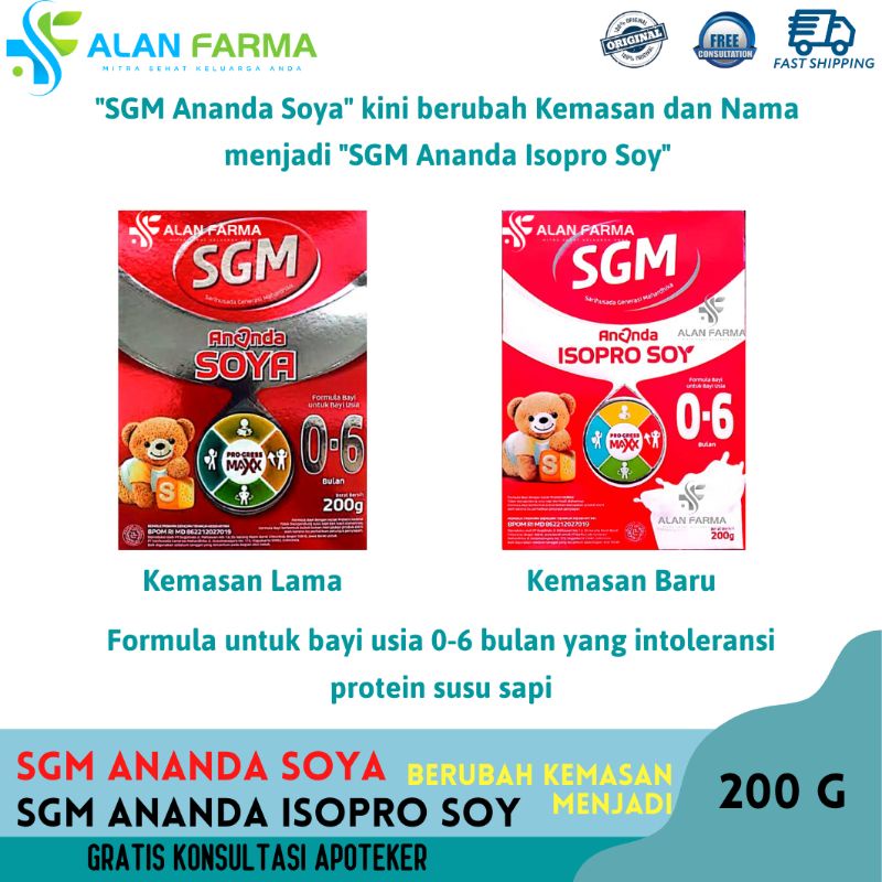 Jual SGM Ananda Soya 0-6 Bulan 200 G | SGM Ananda Isopro Soy 0-6 Bulan ...