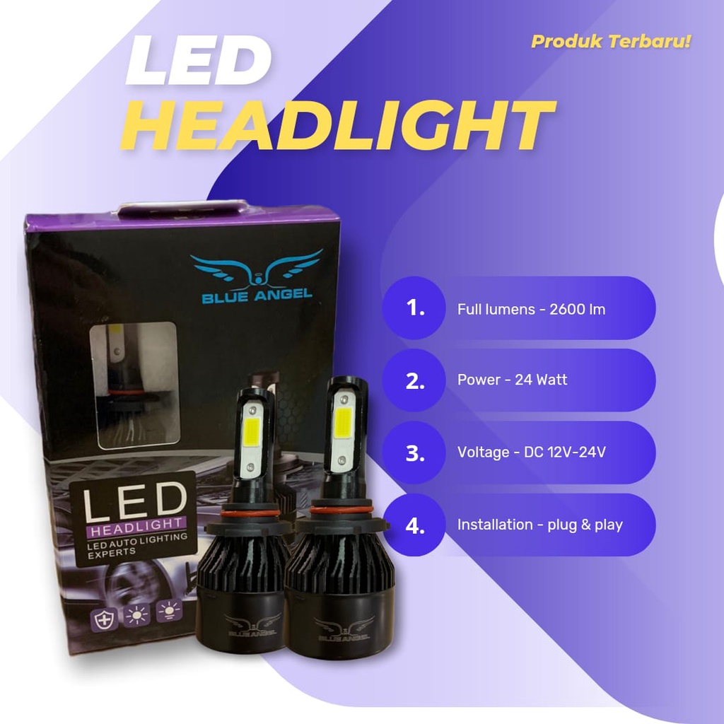 Jual Blue Angel Headlight Bohlamp Led Universal | Shopee Indonesia
