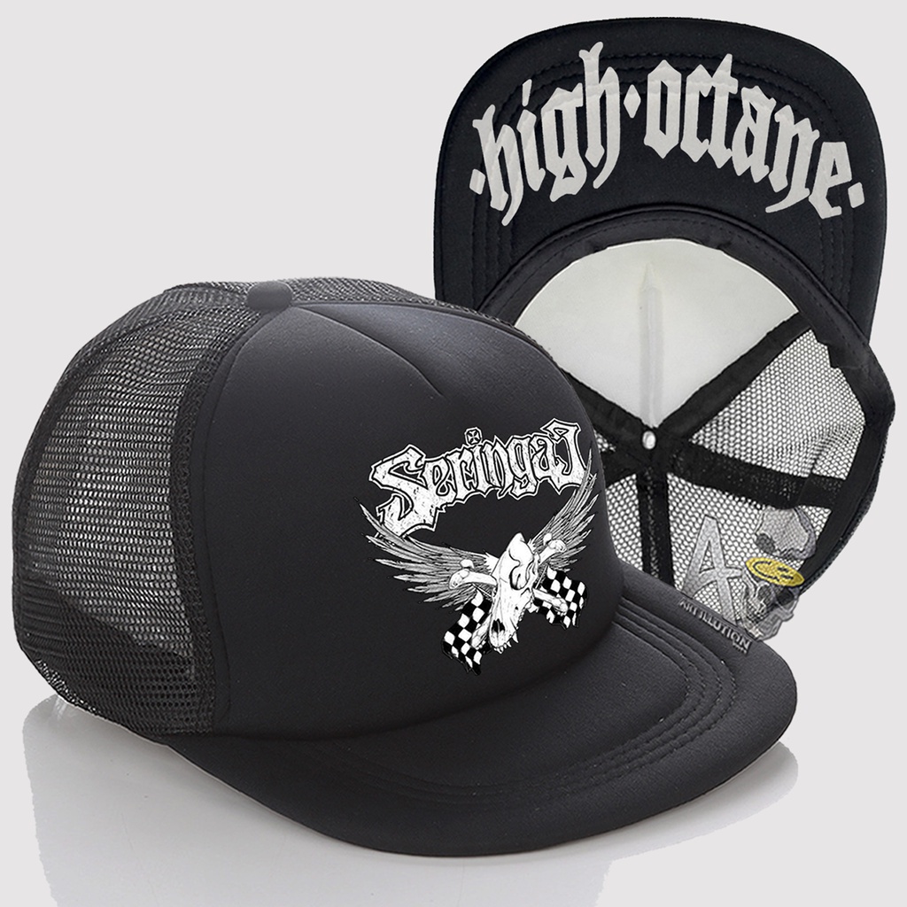 Jual Topi Snapback Jaring Distro / Snapback Trucker Hat - Topi Seringai ...