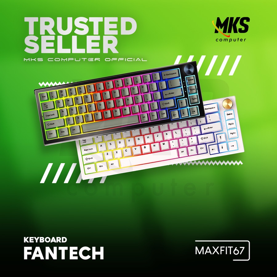 Jual Fantech MAXFIT67 Wireless Hotswapable Mechanical Keyboard Gaming ...