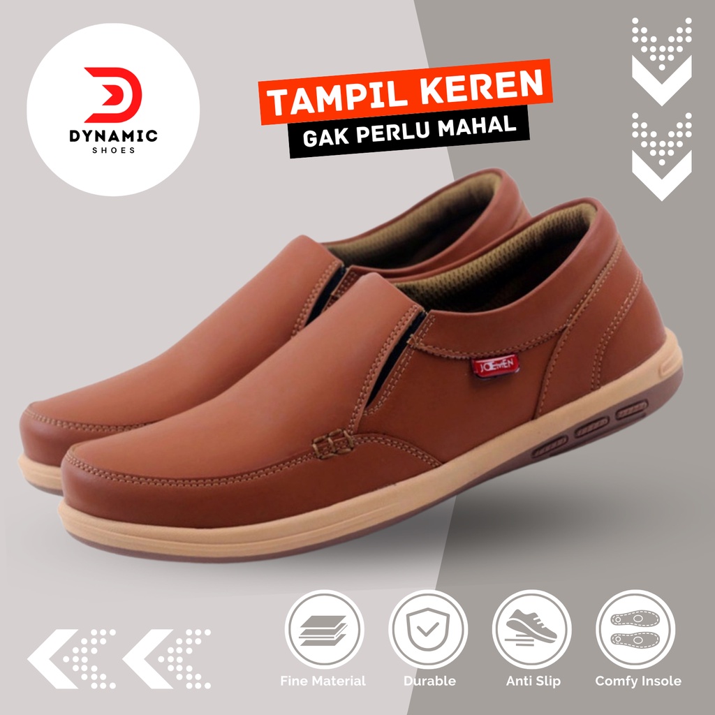 Jual Dynamic Shoes Ds 49 - Sepatu Kulit Slip On Casual Pria Original ...