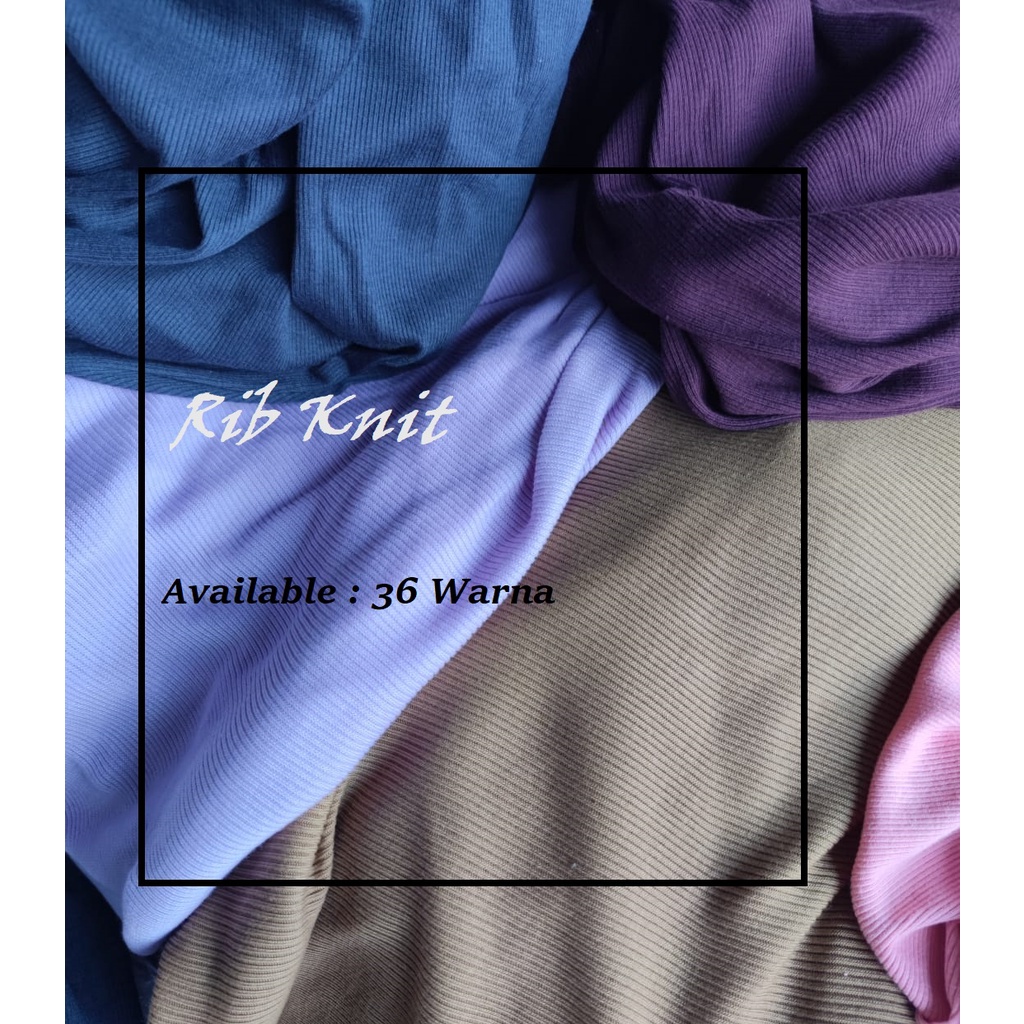 Jual Kain Rib Knit [ 0,5 KG ] @reytextile | Shopee Indonesia